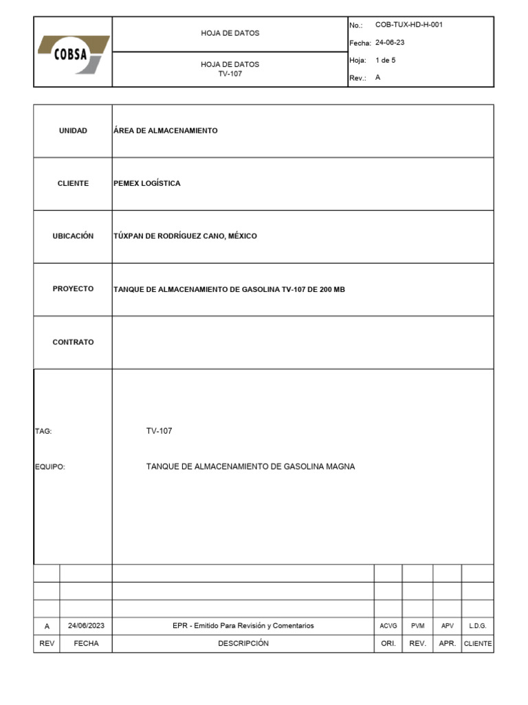 Cliente: Acvg PVM APV L.D.G | PDF | Gases | Ciencias fisicas