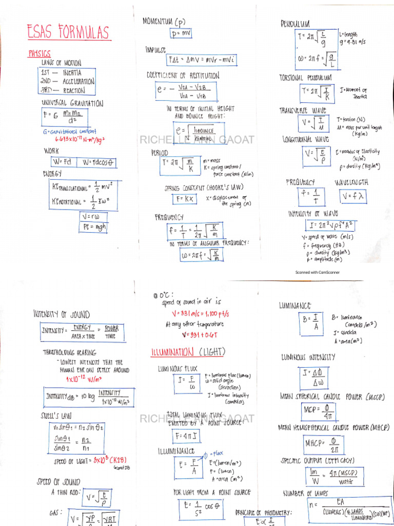 Esas Formulas R1CH3LL3G | PDF