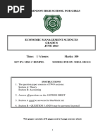 grd 8 ems term 1 exam | PDF | Equity (Finance) | Taxes