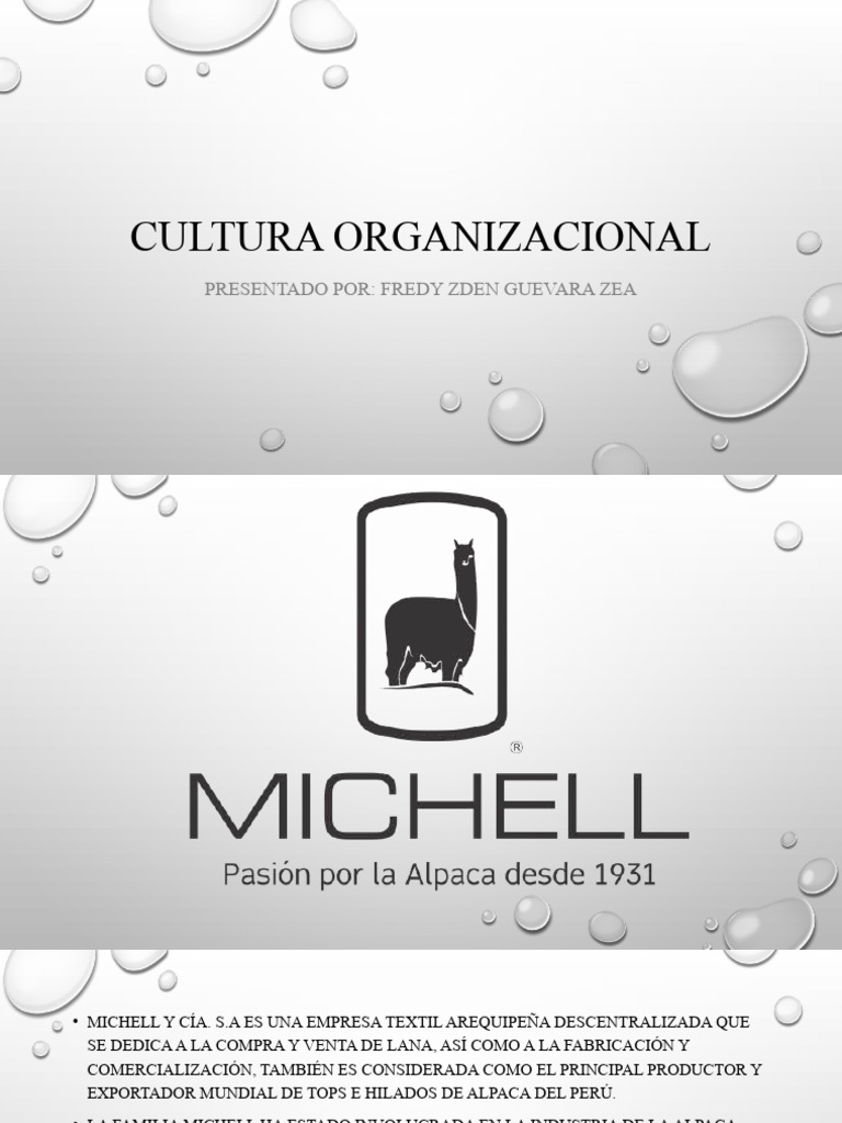 Cultura Organizacional Michell | PDF | Business | Sustentabilidad