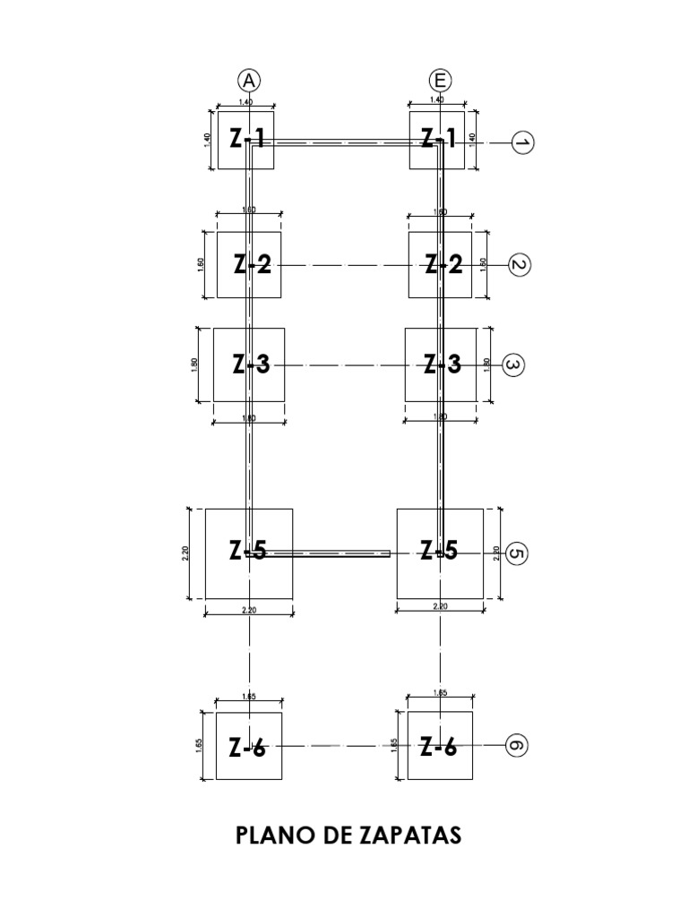 Plano de Zapatas | PDF Plano de Zapatas | PDF