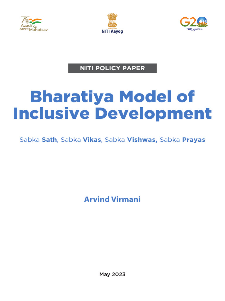 NITI Policy-Paper BMID 2023-May | PDF | Fiscal Policy | Economic Growth