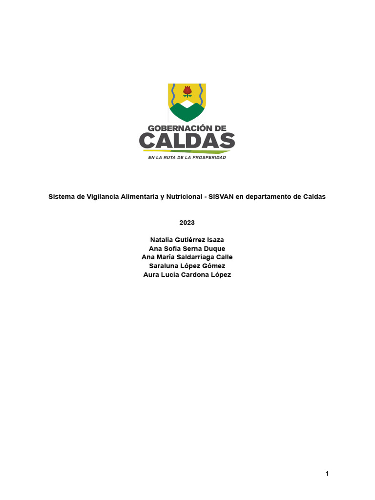 Sisvan Caldas | PDF | Nutrición | Dieta y nutrición