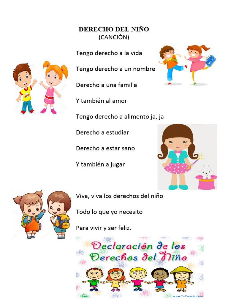Cancion Del Derecho Del Niño | PDF