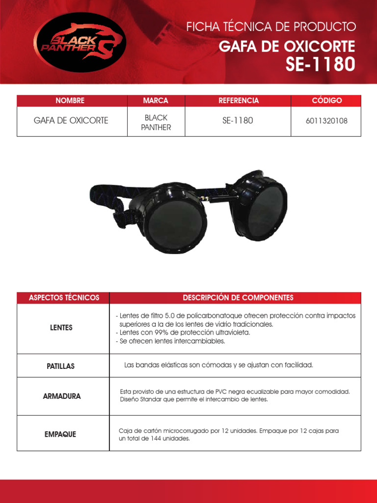 Gafa Empire Ox. SE1180 | PDF