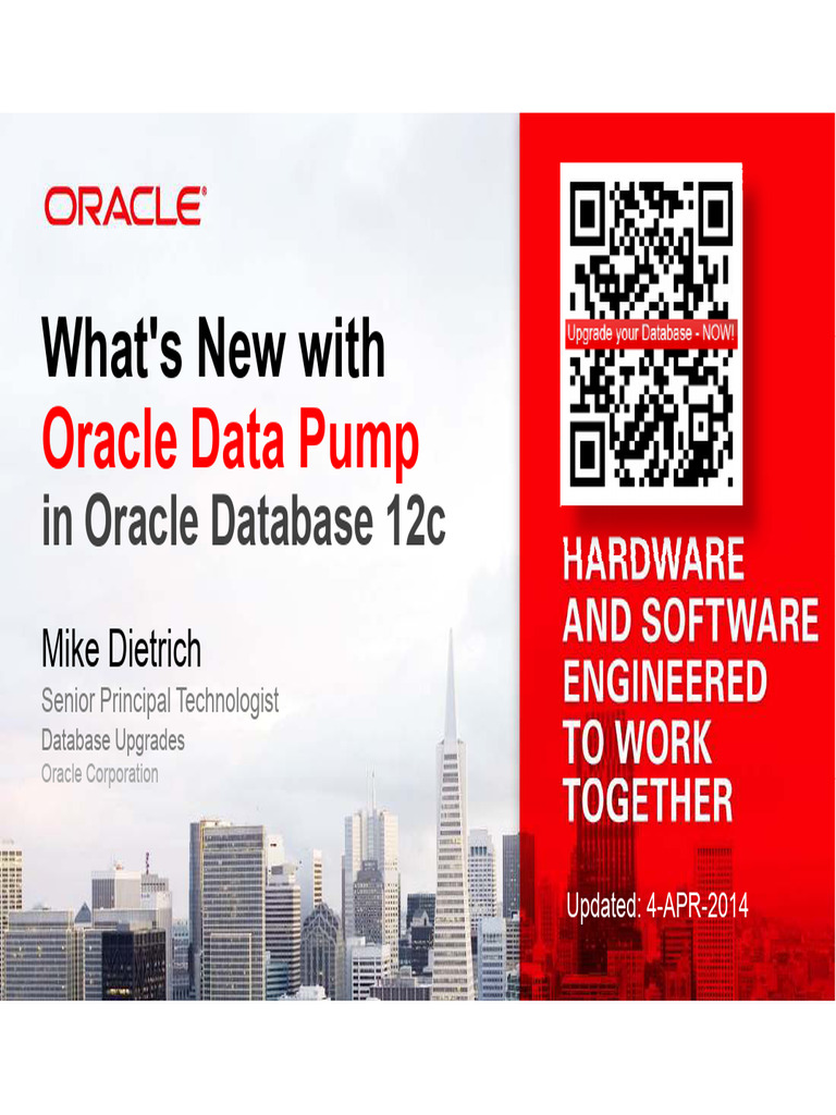 What New Datapump 12c 2197042 | PDF | Databases | Backup