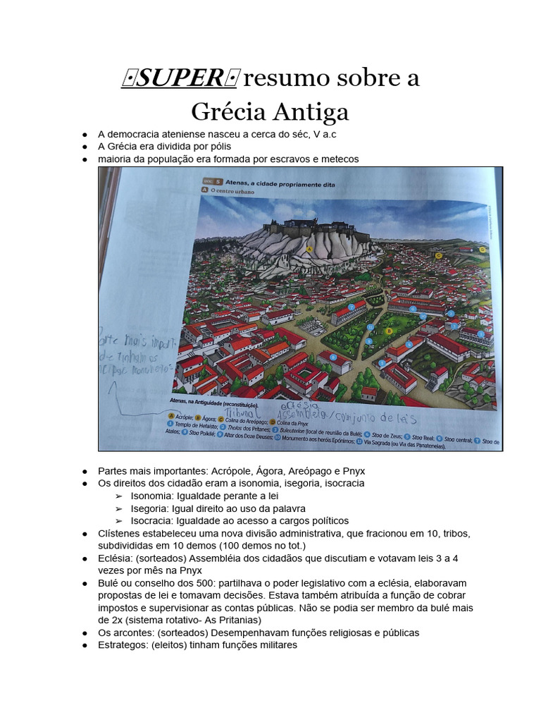 SUPER Resumo Sobre A | PDF | Grécia Antiga