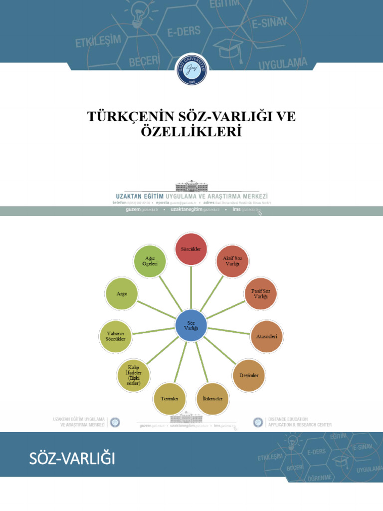 4 Hafta Turkcenin Soz Varligi Ve Ozellikleri | PDF