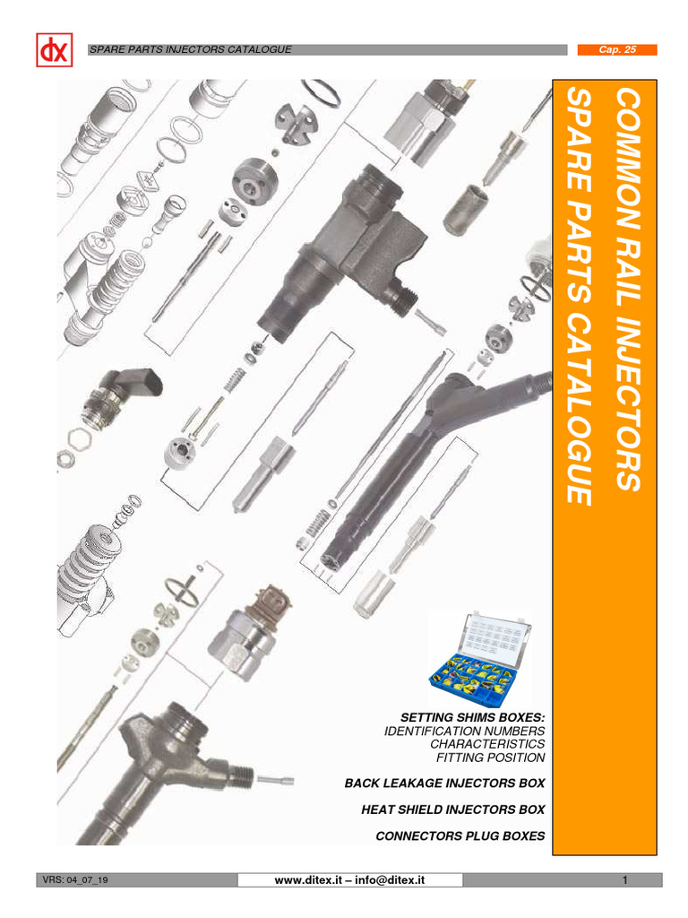Cap25 Vrs 2 0 Spare Parts Injectors Catalogue | PDF | Fuels | Internal ...
