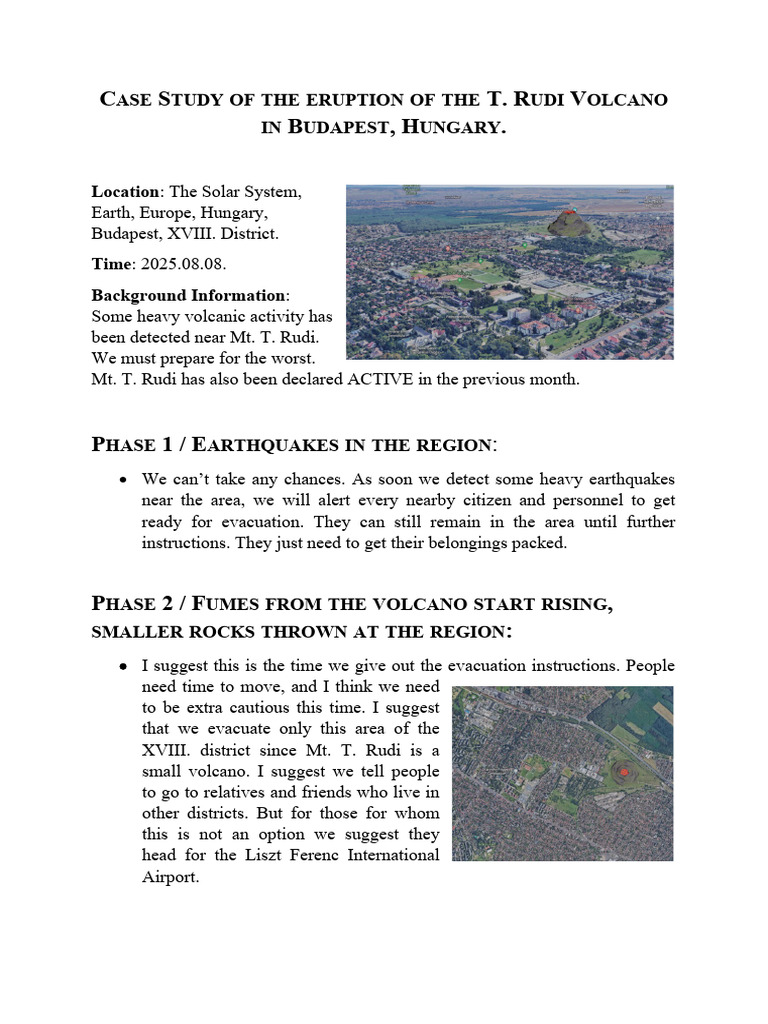 T. Rudi Volcano Eruption Case Study | PDF | Volcano | Types Of Volcanic ...