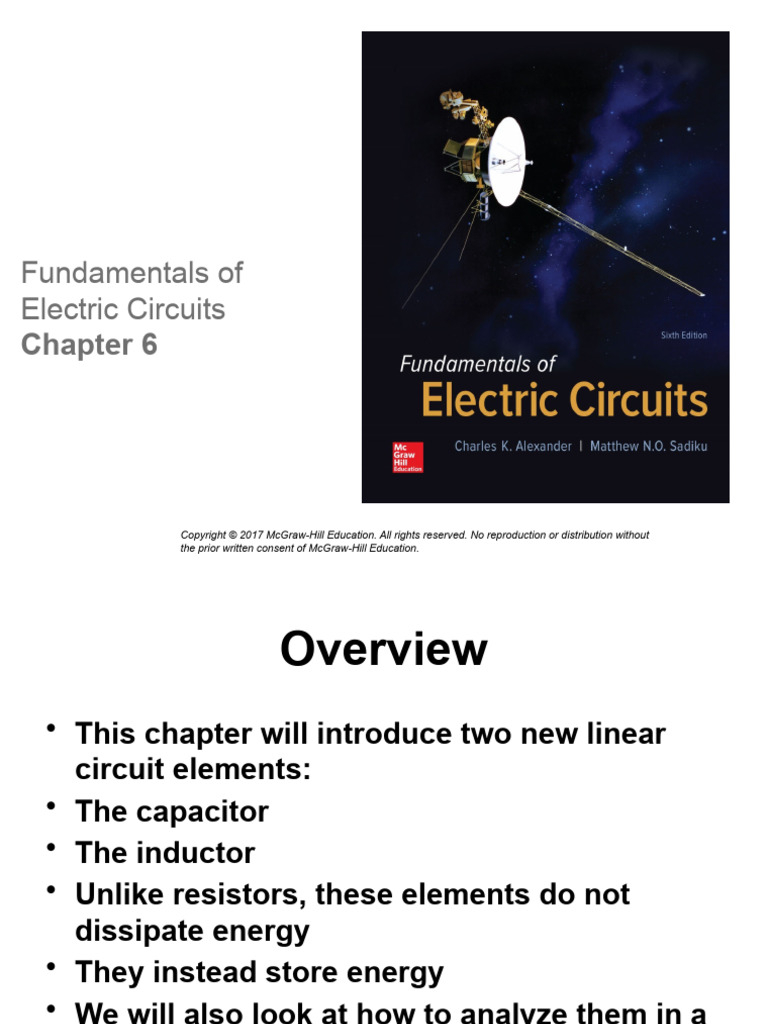 Alexander Ch06 PPT Fund Elec Circ 6e A | PDF | Inductor | Capacitor