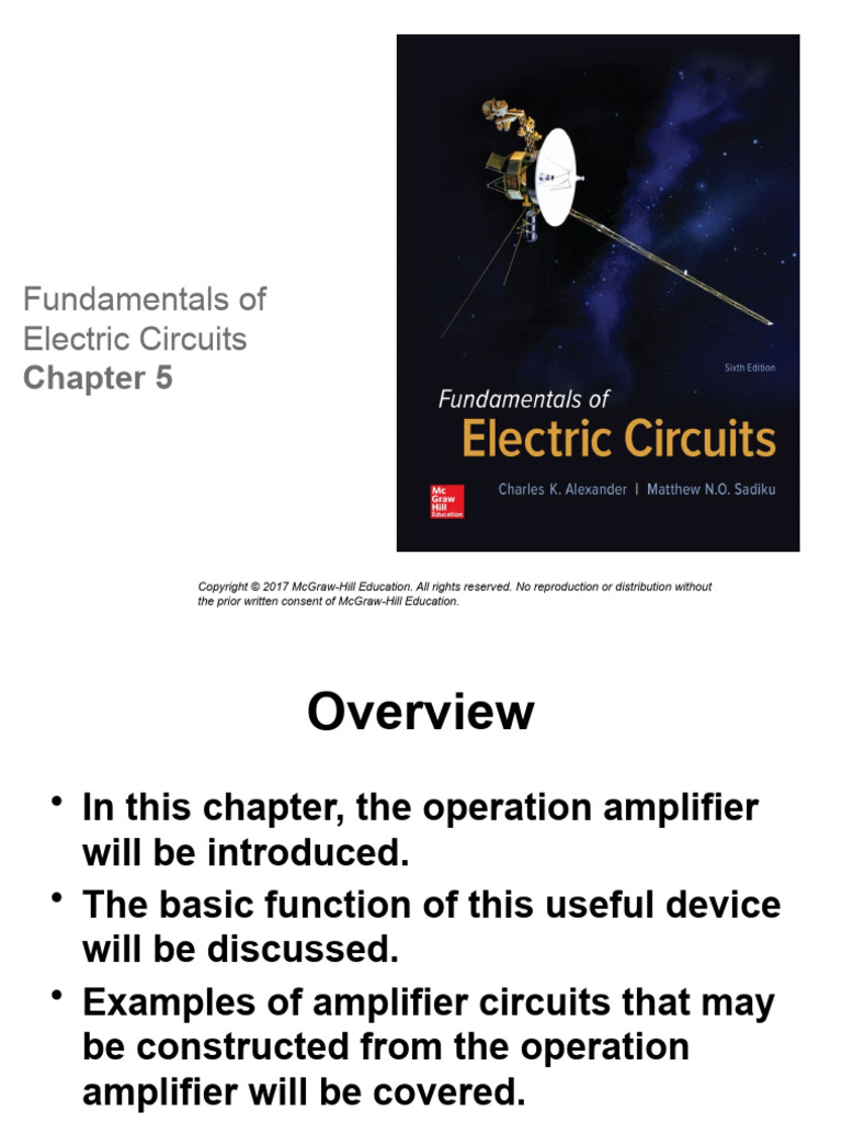 Alexander Ch05 PPT Fund Elec Circ 6e A | PDF | Operational Amplifier | Amplifier