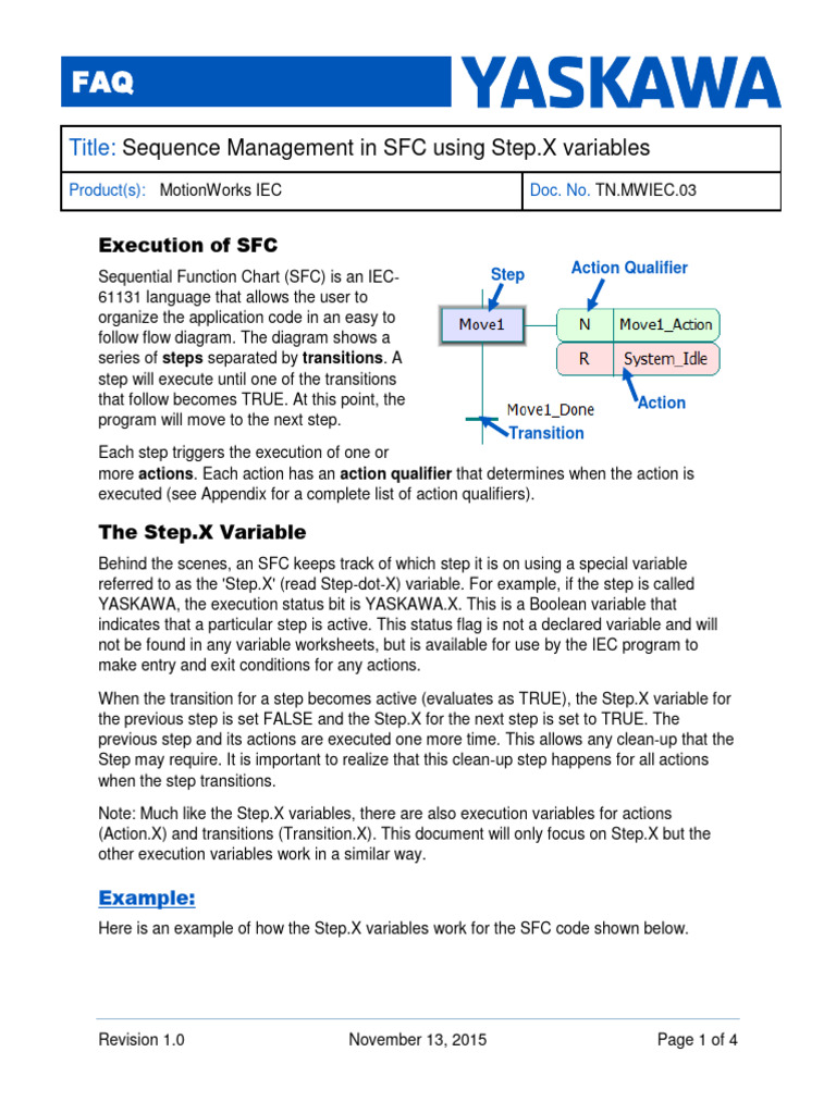 TN - MWIEC.03 - Sequence Management in SFC | PDF | Boolean Data Type | Software Engineering