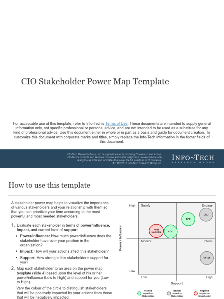 06 CIO Stakeholder Power Map Template | PDF | Stakeholder (Corporate ...