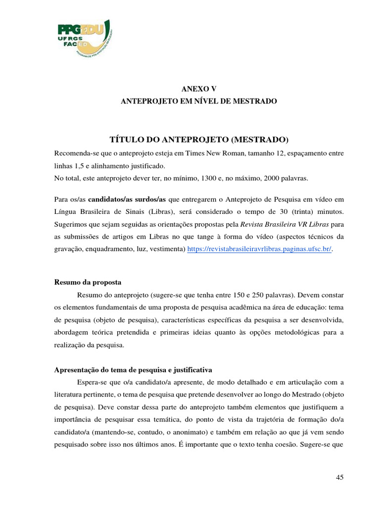 Modelo Anteprojeto Faced PDF Mestrado Abstract resumo 