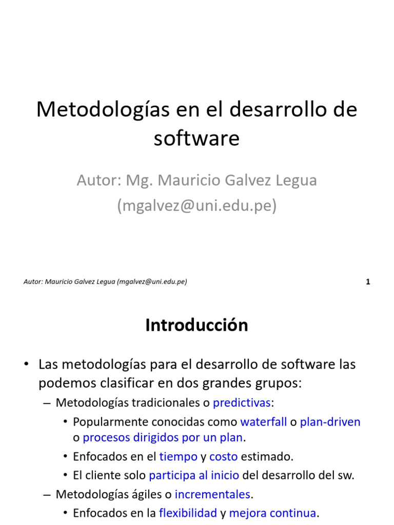 12 Metodologías en El Desarrollo de Software | Descargar gratis PDF | Software | Scrum ...