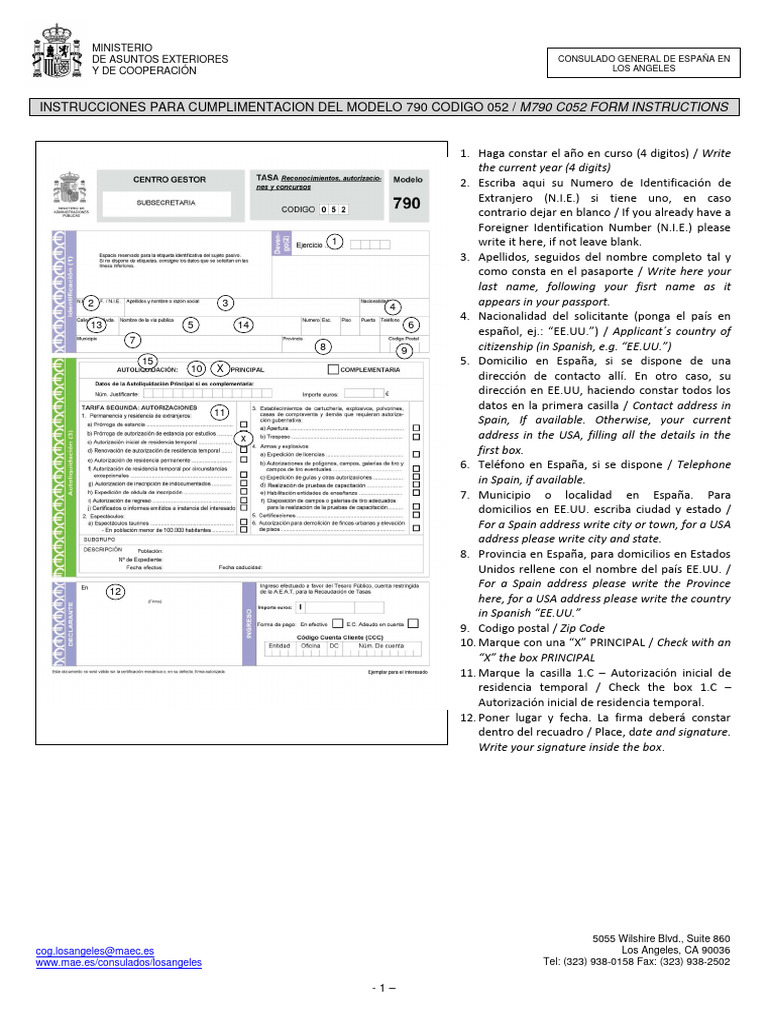 Instrucciones 790 | PDF