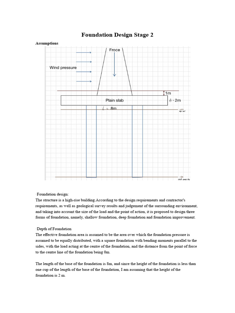 Foundation Design Stage 2 | PDF | Structural Load | Geotechnical ...