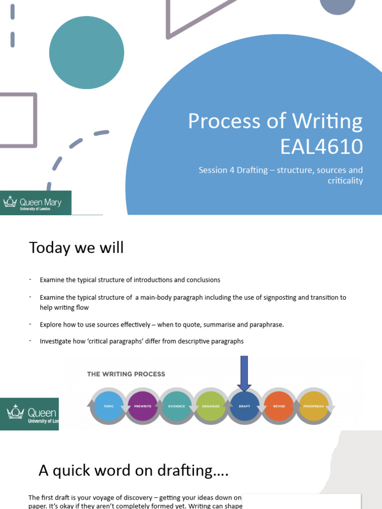 Process of Writing Session 4 | PDF | Essays | Argument