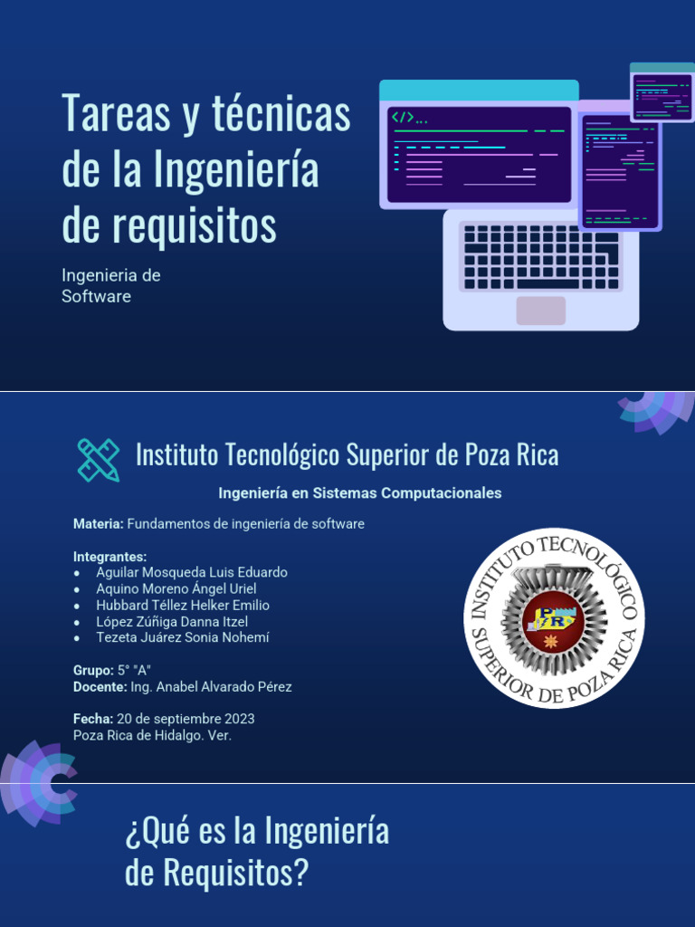 Tareas y Tecnicas de La Ingenieria de Requisitos | PDF | Software | Ingeniería de software