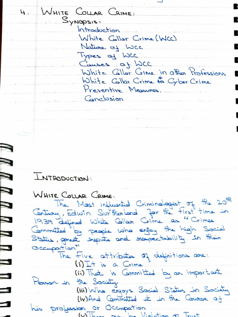 White Collar Crime | PDF