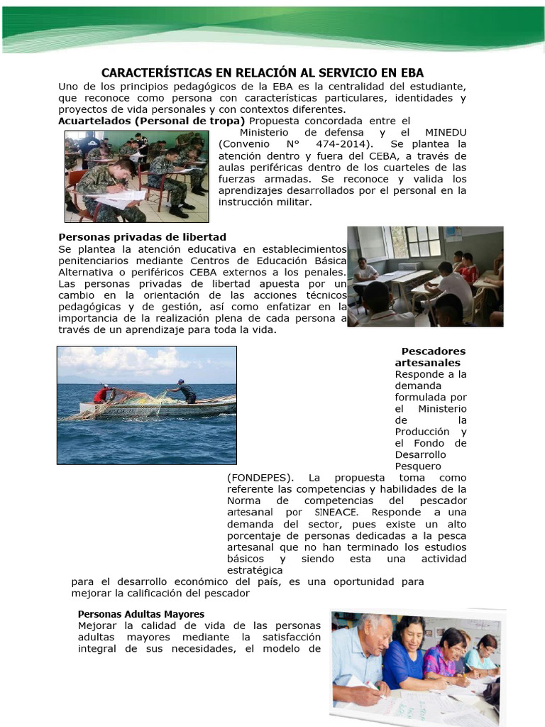 Características en Relación Al Servicio en Eba | PDF