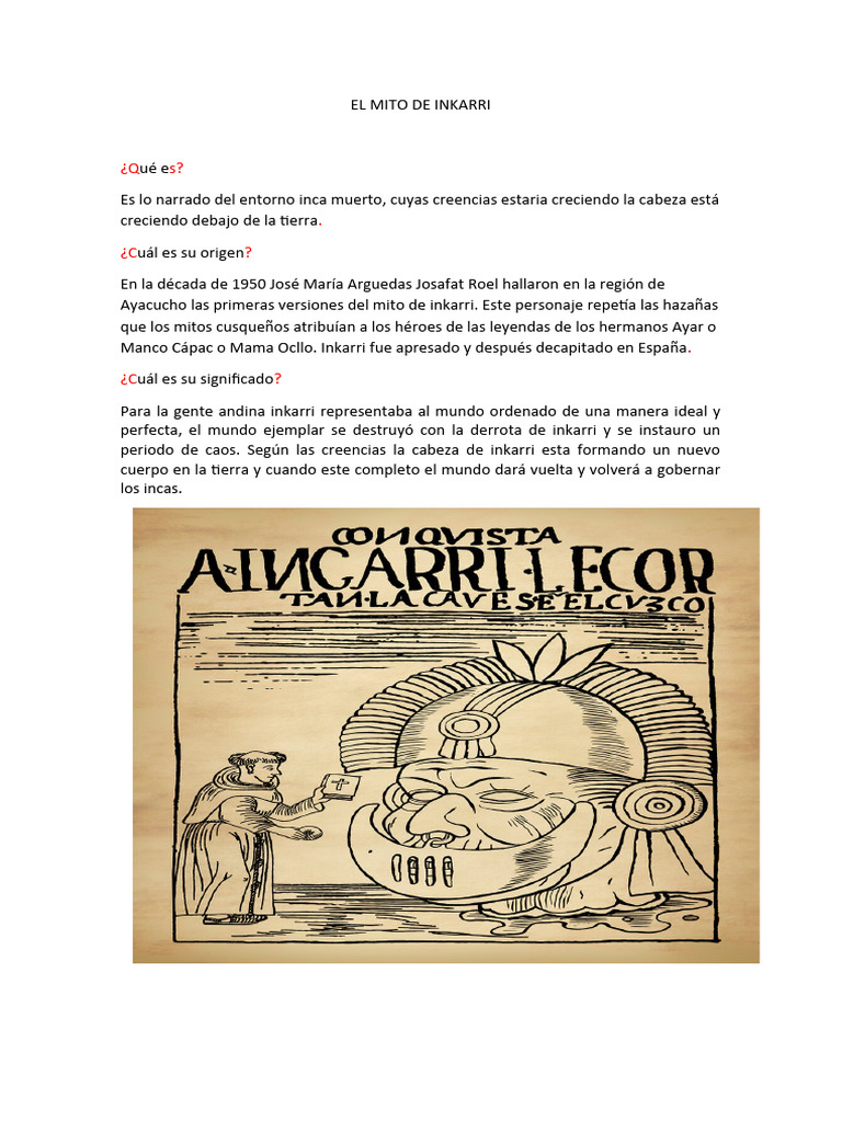El Mito de Inkarri | PDF