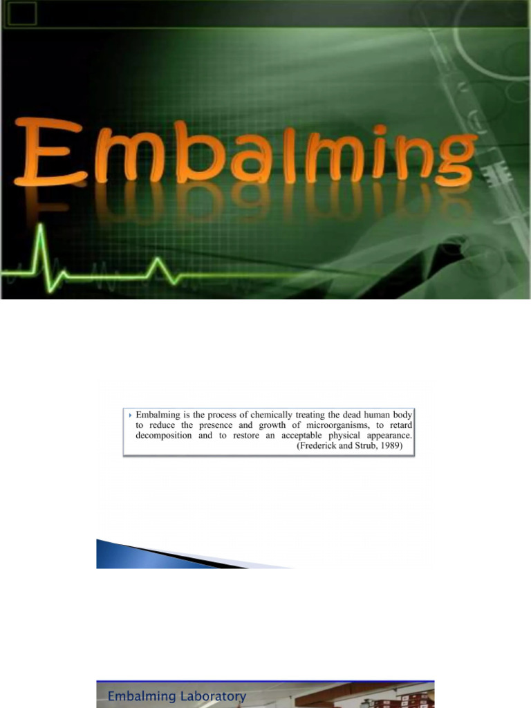 Embalming BASUG | PDF | Decomposition | Artery