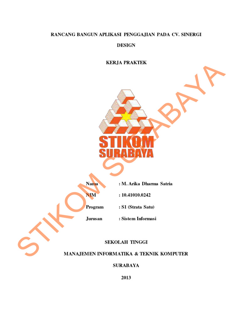 (123dok - Com) LKP Rancang Bangun Aplikasi Penggajian Pada CV Sinergi Design | PDF