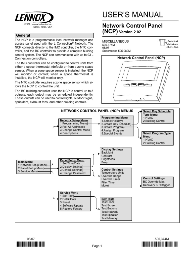 User'S Manual: Network Control Panel (NCP) | PDF | Daylight Saving Time ...