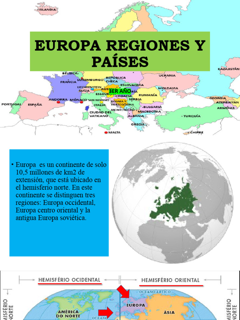 Europa Regiones y Países | PDF | Europa | Unión Soviética