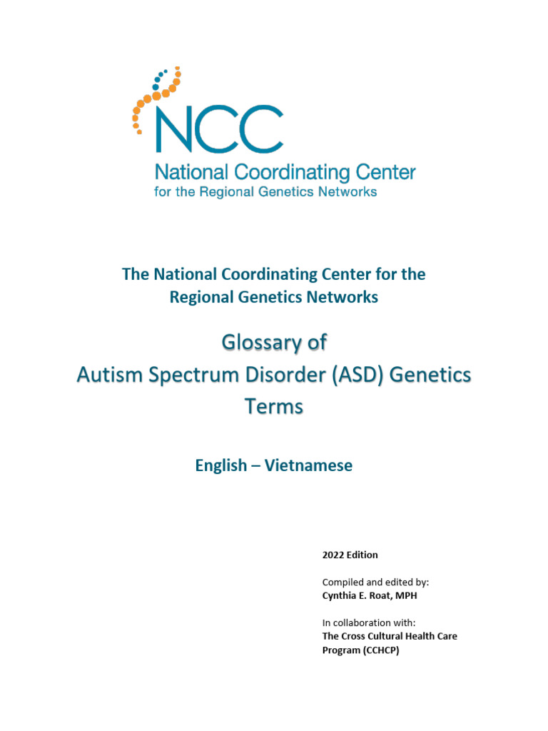 Vietnamese - ASD Genetics Glossary | PDF | Attention Deficit ...
