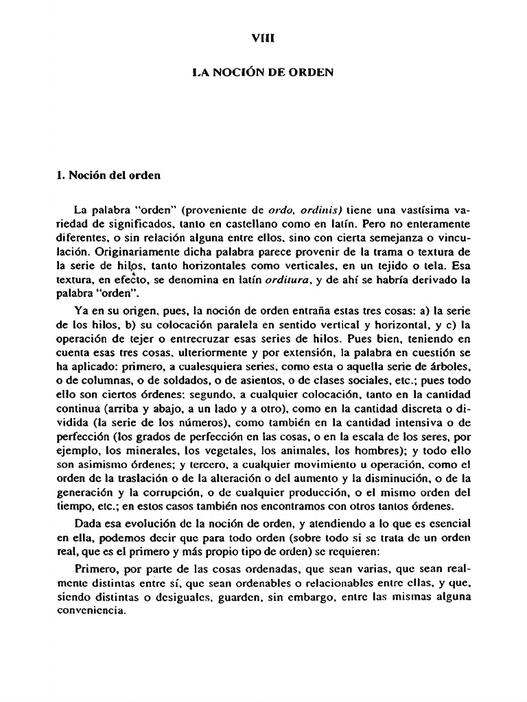 Jesús García López - Metafísica Tomista - La Nocion de Orden | PDF ...