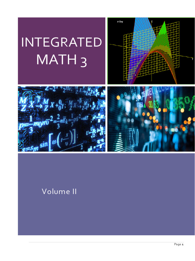 Integrated Math 3 Grade12 | PDF | Trigonometric Functions | Logarithm