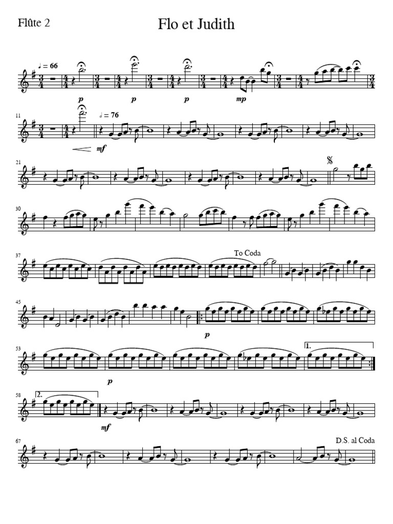 Flo Et Judith-Flûte - 2 | PDF