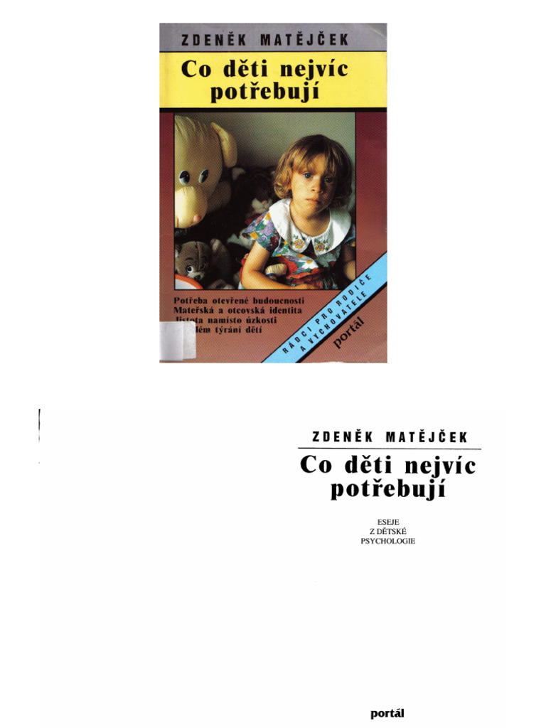 Matejcek Zdenek-Co Deti Nejvic Potrebuji | PDF