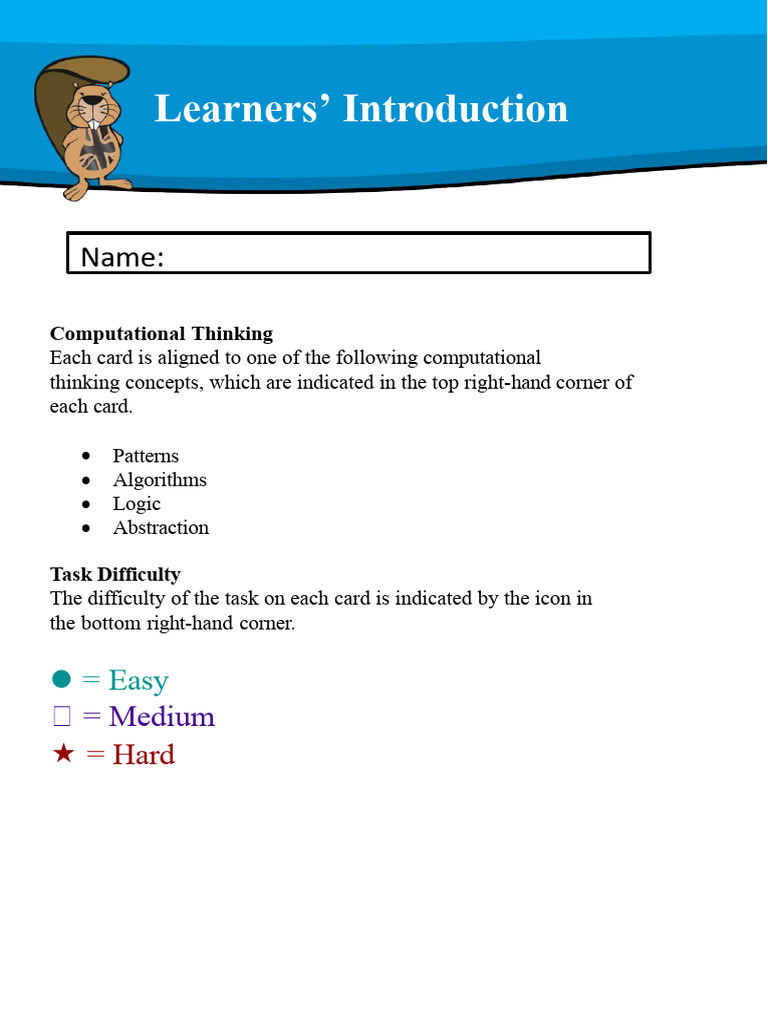 Bebras Computational Thinking | PDF | Algorithms | Laundry Bebras Computational Thinking | PDF | Algorithms | Laundry