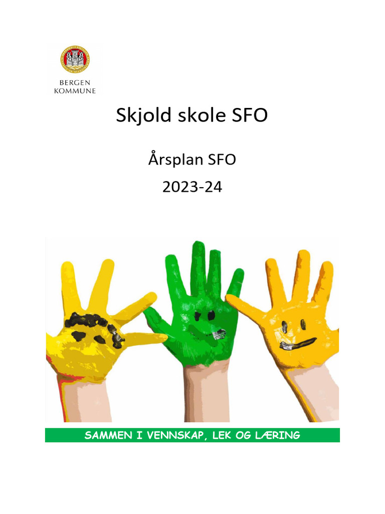 2023 - 2024 Årsplan SFO Lokale Vedtekter | PDF