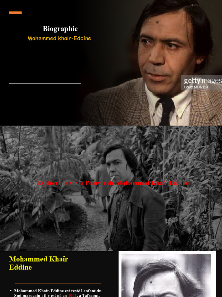Biographie de Mohammed Khaïr-Eddine | PDF | Maroc | Poésie