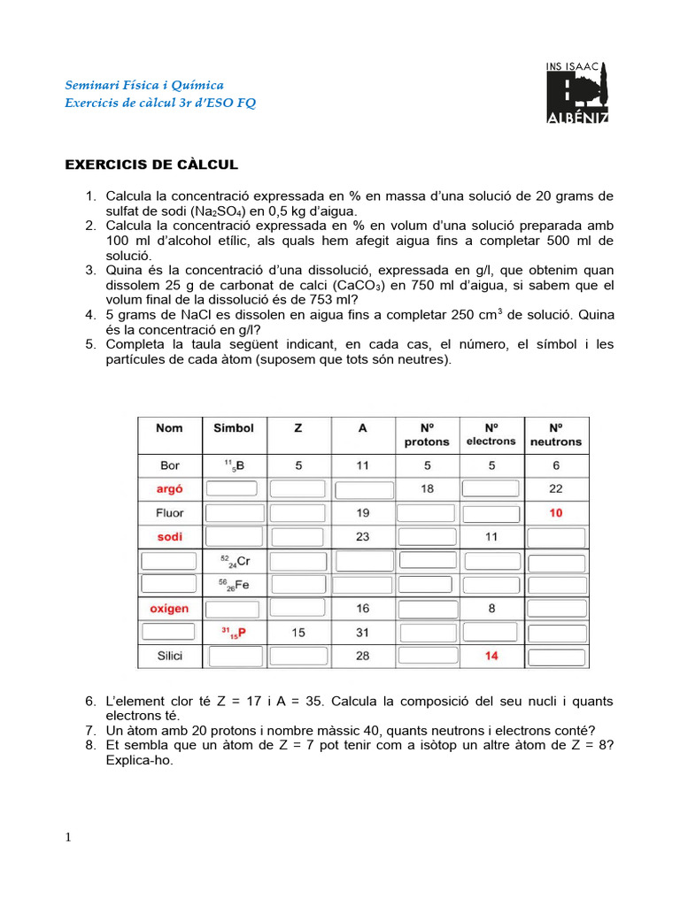 Repàs Exercicis de Càlcul | PDF