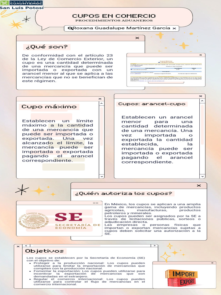 CUPOS | PDF | Arancel | El comercio internacional