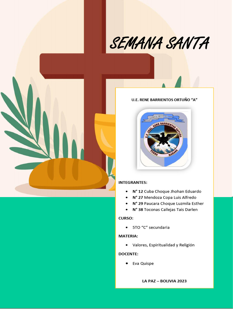 Semana Santa | PDF | Pascua de Resurrección | eucaristía