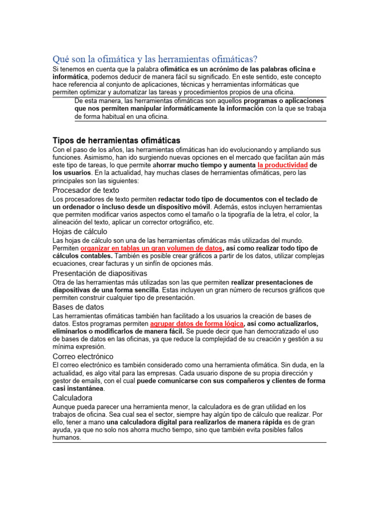 INFORMATICA | PDF | Software de la aplicacion | Procesador de textos