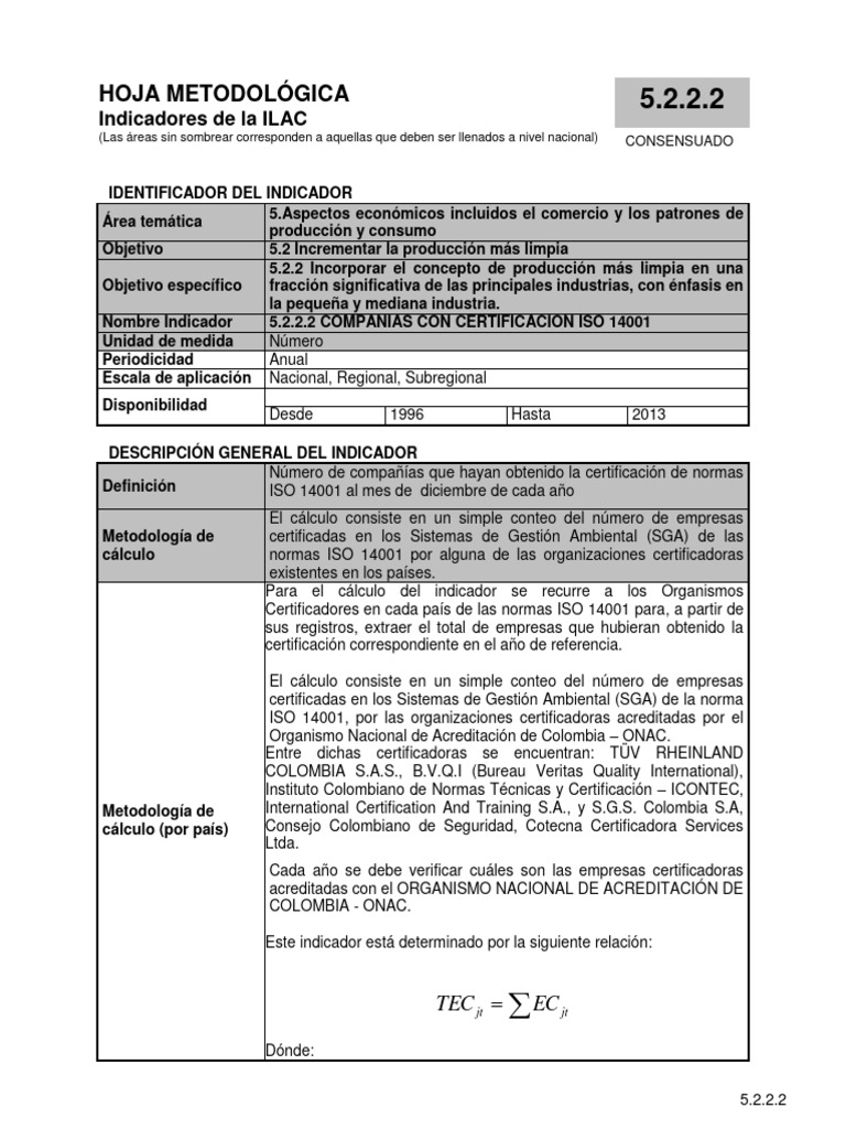 41HM Numero de Empresas Certificadas Por ISO 14001 4 | PDF | Business ... 41HM Numero de Empresas Certificadas Por ISO 14001 4 | PDF | Business ...