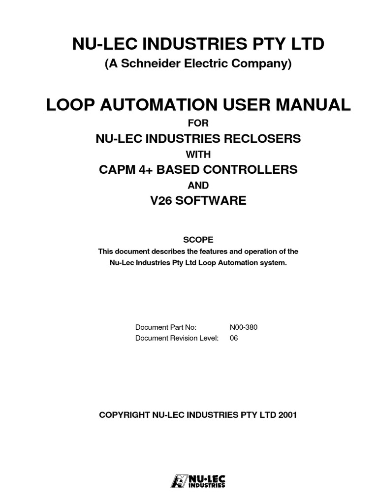Loop Automation Technical Manual | PDF | Automation | Electrical ...