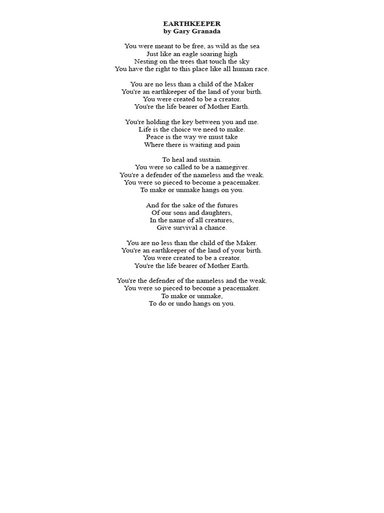 Speech Choir Pieces | PDF | Love