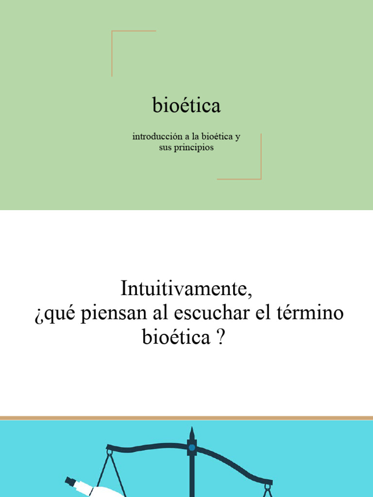 Bioética - ToK - SC Principios | PDF | Bioética | Justicia