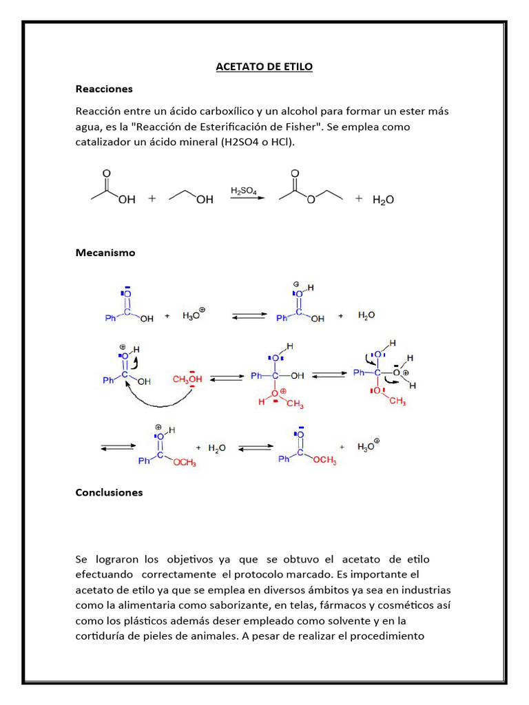 Acetato de Etilo | PDF