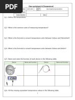 Converting Celsius-Kelvin Worksheet | PDF