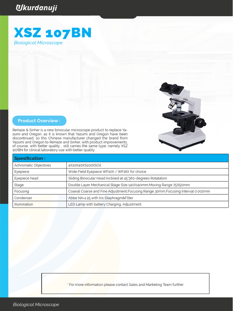 XSZ 107BN Mikroskop | PDF
